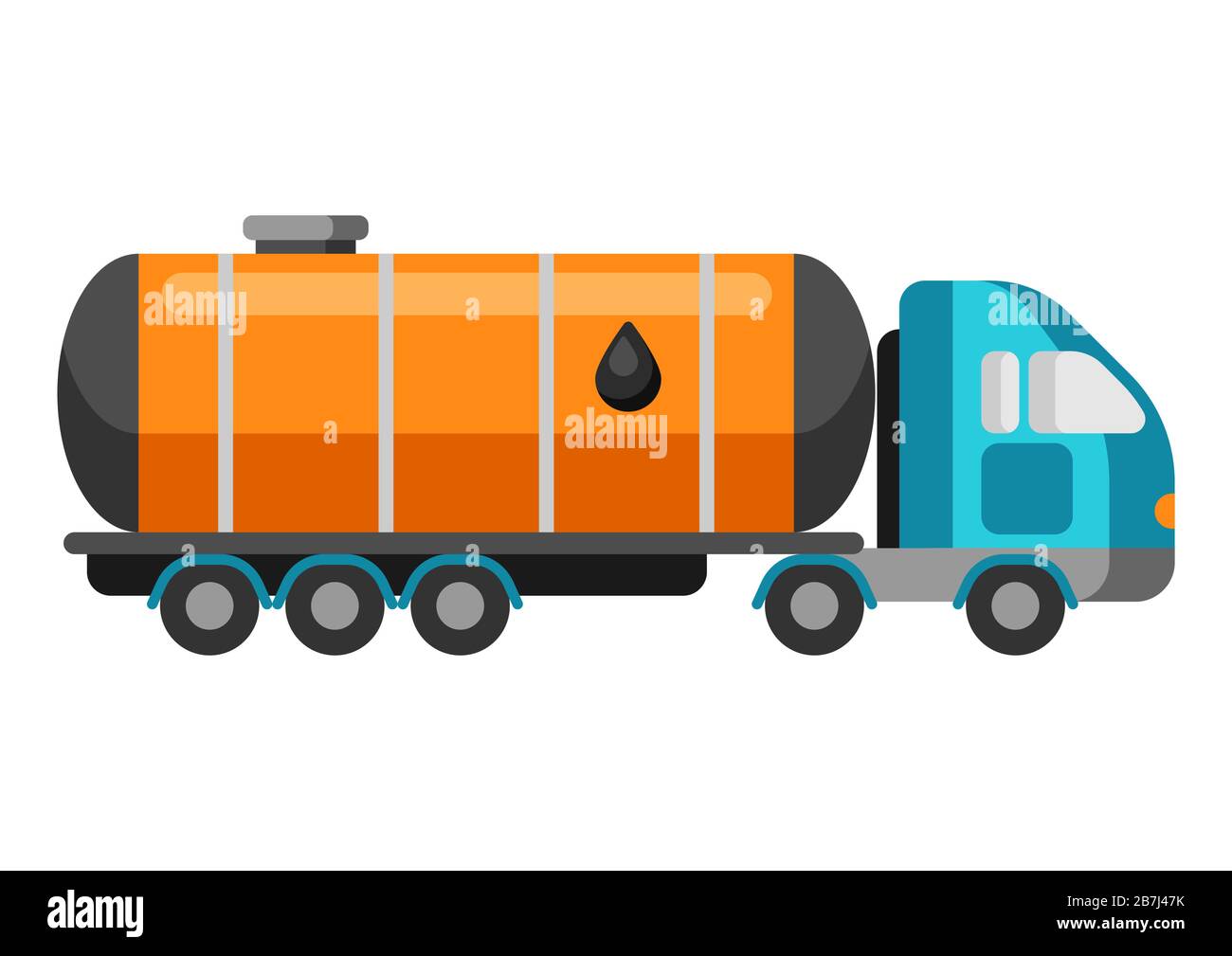 Oil tanker truck fuel Stock Vector Images - Alamy