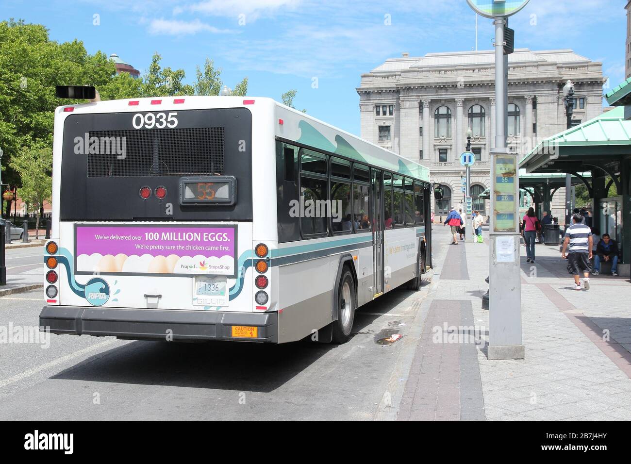 Providence bus downtown hi-res stock photography and images - Alamy