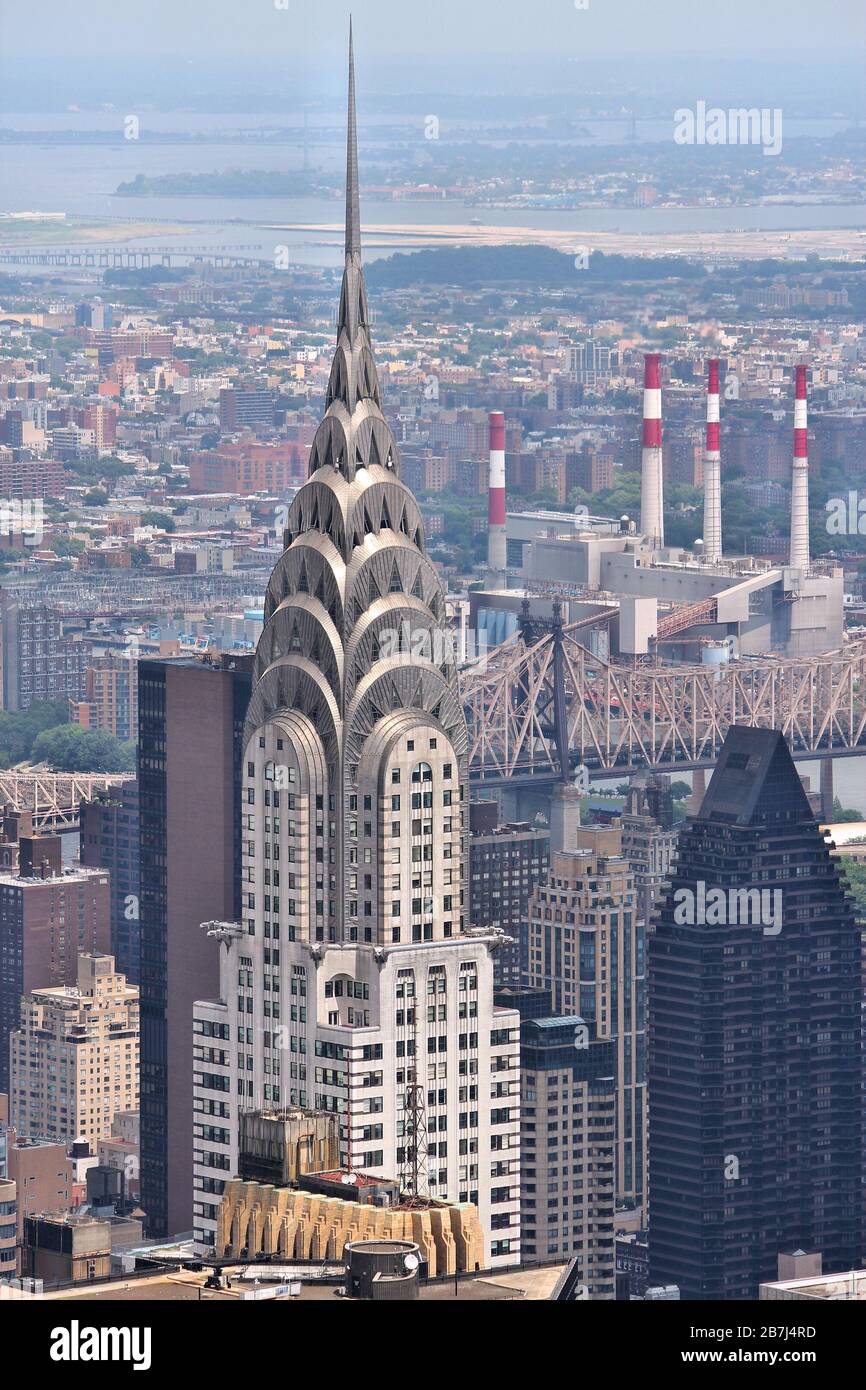 NEW YORK, USA - JULY 4, 2013: Chrysler Building exterior in New York ...