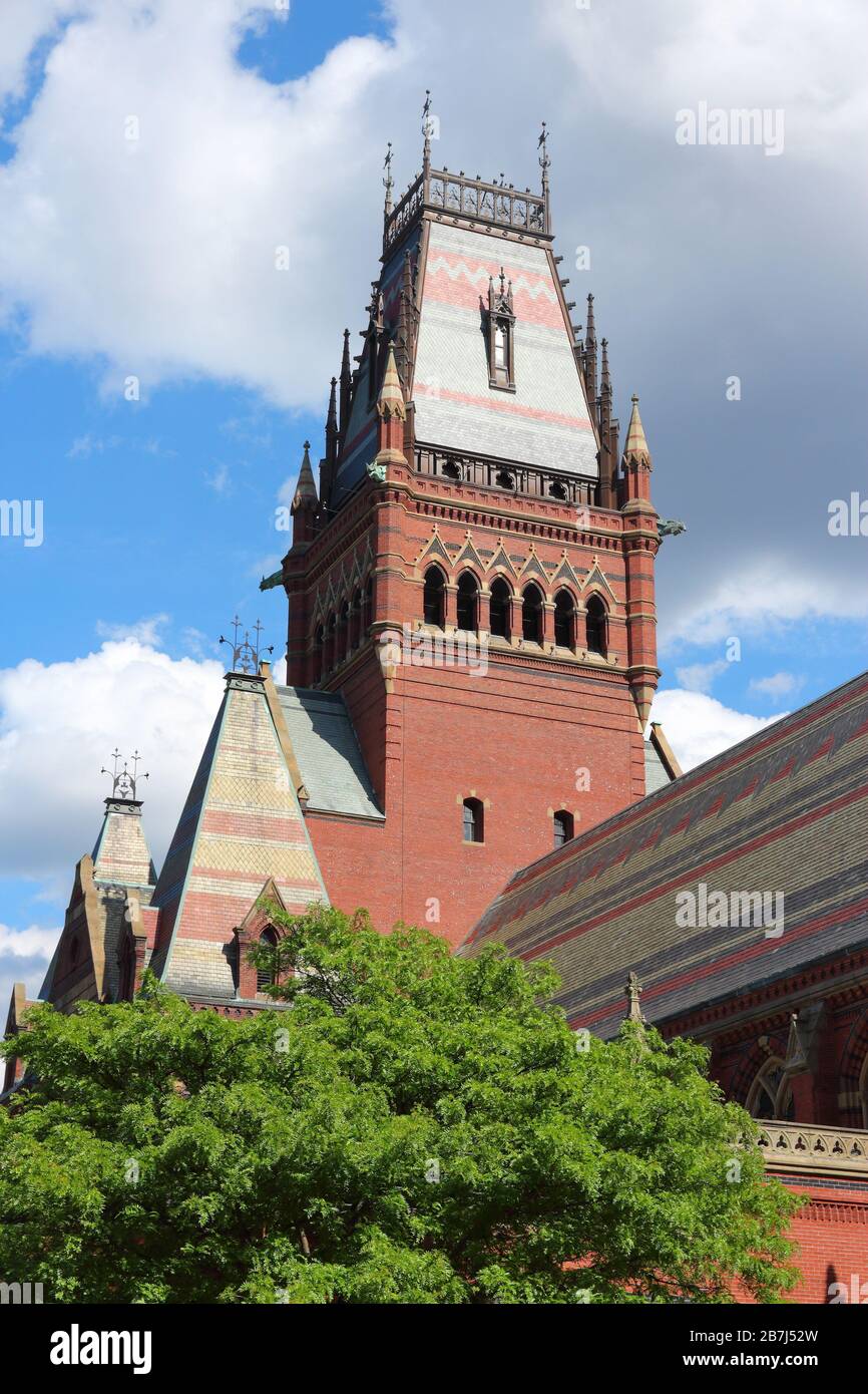 Harvard University - Memorial Hall. Cambridge, Massachusetts in the ...