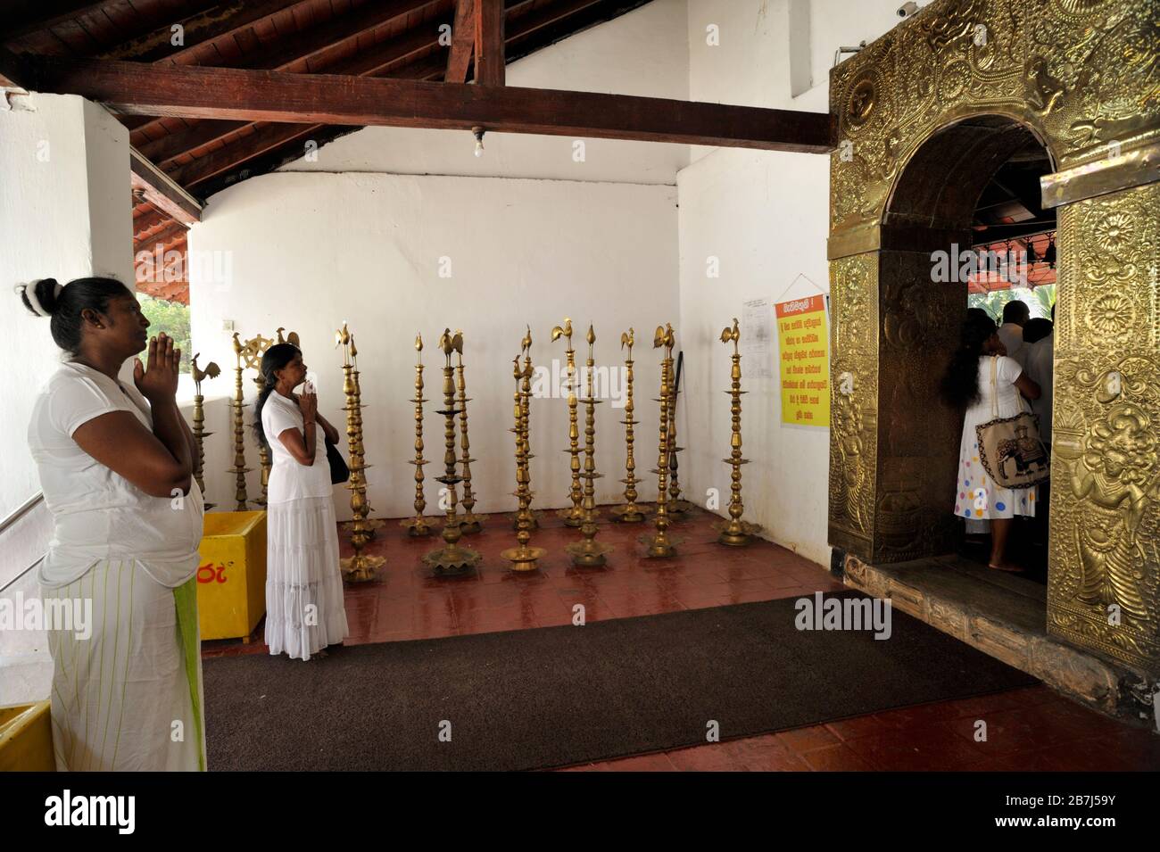 Sri Lanka, Kandy, Pattini Devale temple, Sri Pattini Devalaya Stock ...
