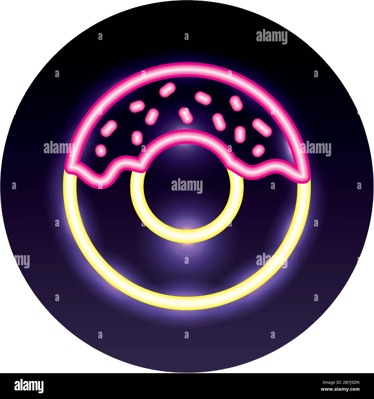 sweet donut neon light icon Stock Vector Image & Art - Alamy