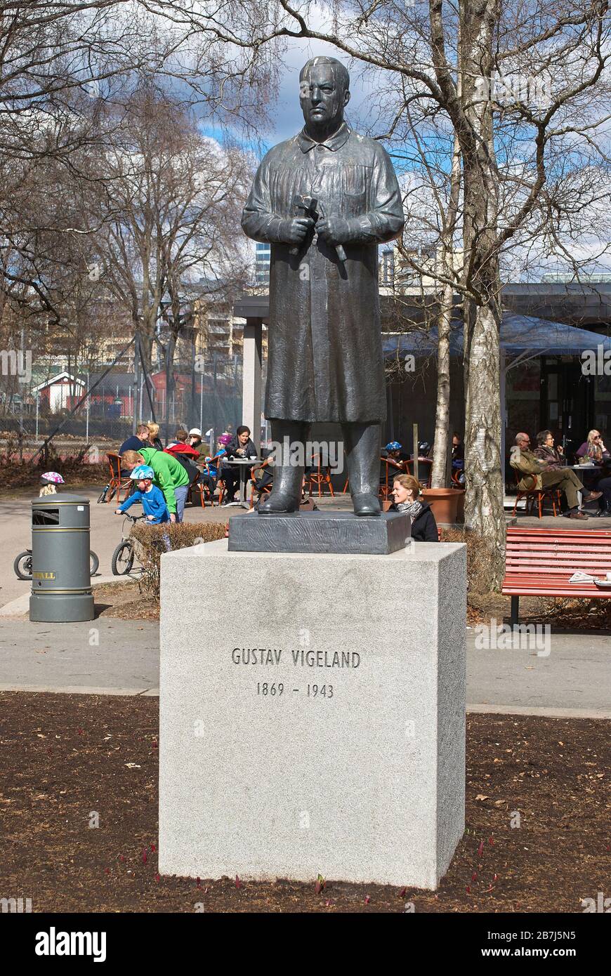 The sculpture of Gustav Vigeland, artist and creator of the Vigeland ...