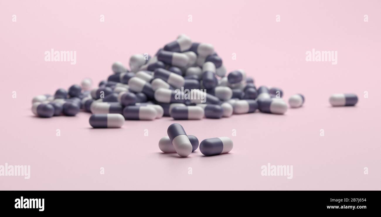 Capsule medicine pills, health pharmacy concept. Drugs for treatment ...