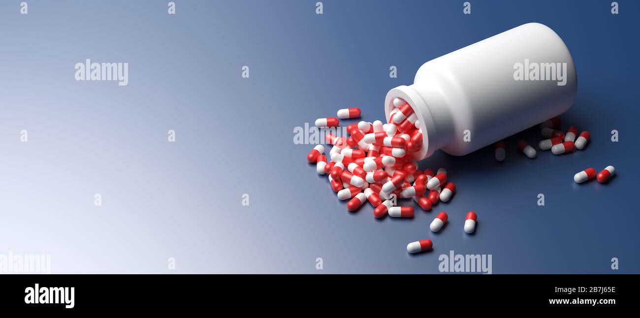 Capsule medicine pills, health pharmacy concept. Drugs for treatment ...