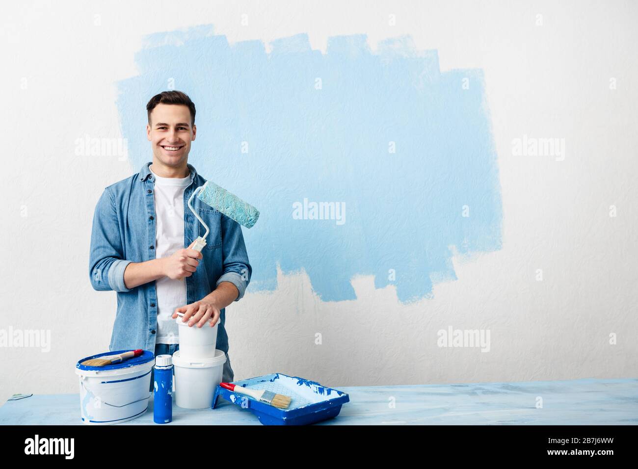 Tools young man hi-res stock photography and images - Alamy