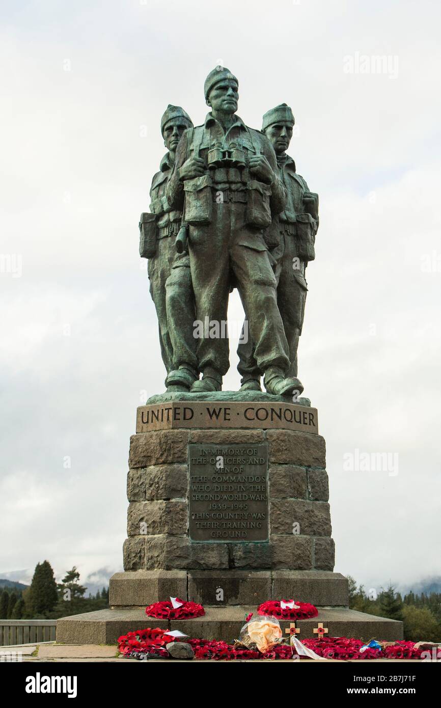 Commando Memorial Fort William Stock Photos & Commando Memorial Fort ...