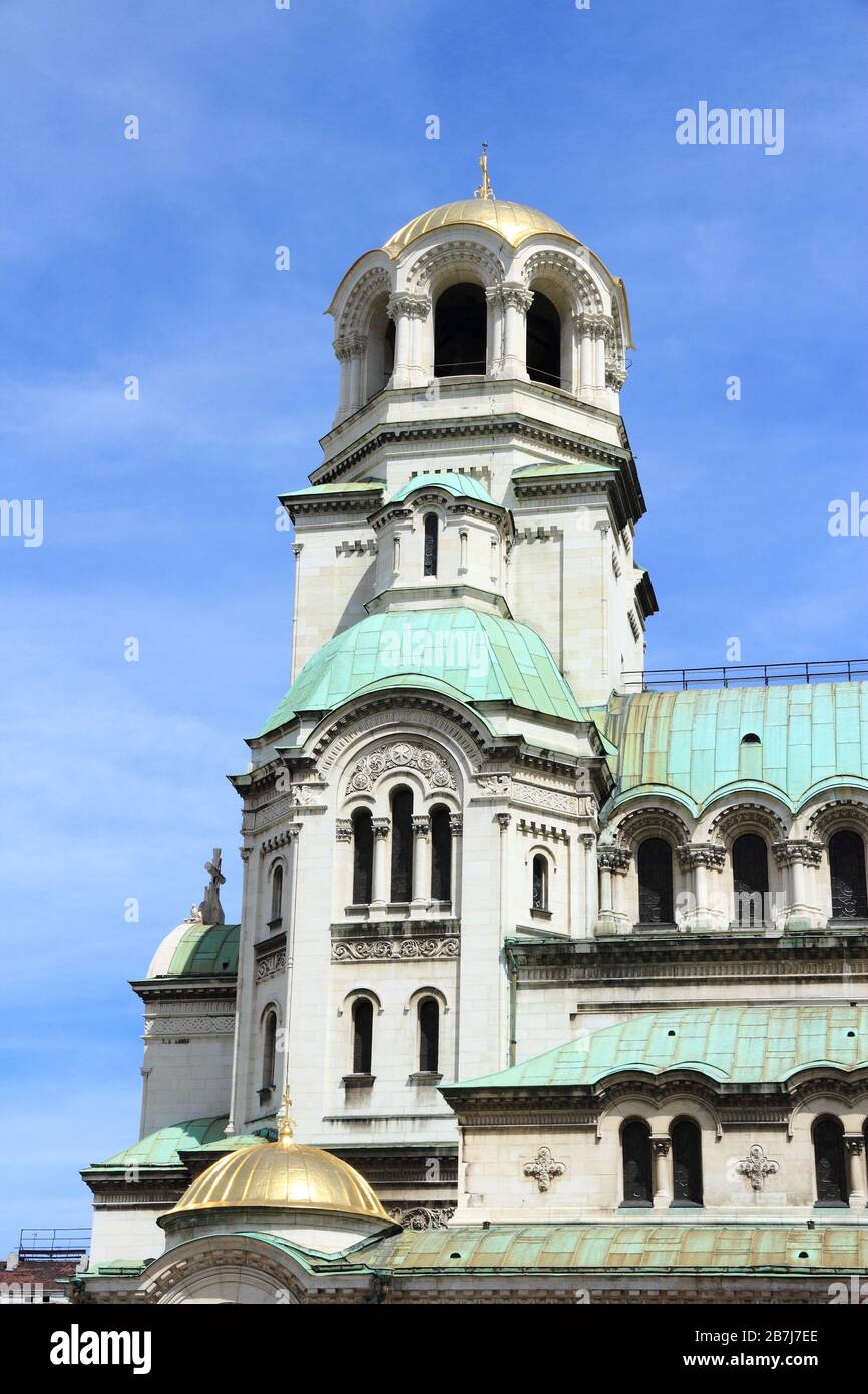 Sofia Bulgaria. Balkan landmarks. Alexander Nevsky Cathedral in Sofia ...