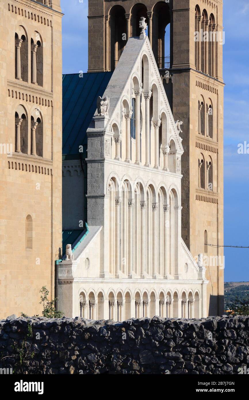 Cathedral church in Pecs, Hungary. Baranya County landmark Stock Photo ...