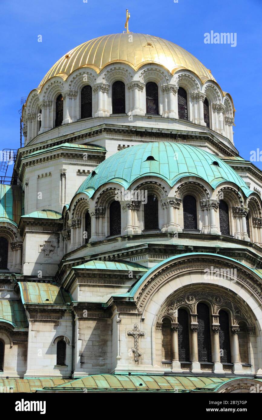 Bulgaria - Sofia Cathedral of St. Alexander Nevsky. Balkan landmarks ...