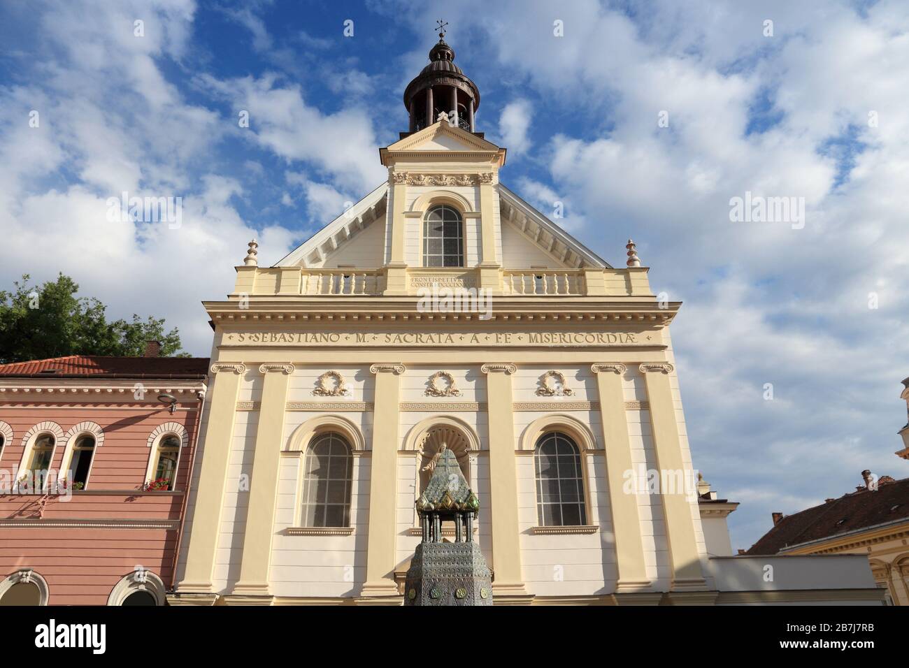 Saint Sebastian's Church in Pecs town, Hungary Stock Photo - Alamy