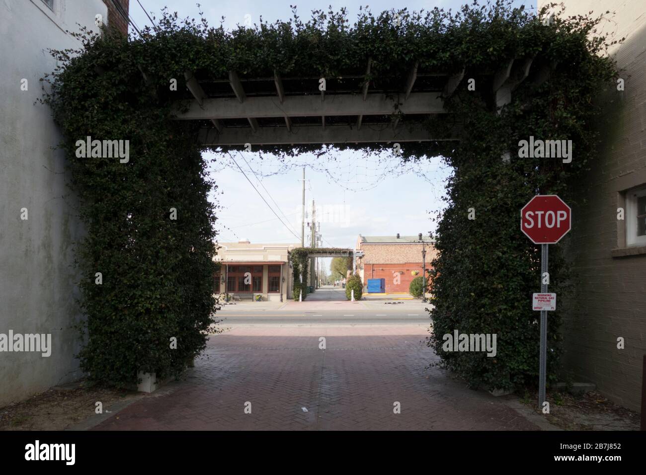 Back Alley photo from the small town of Foley, Alabama, USA Stock Photo ...