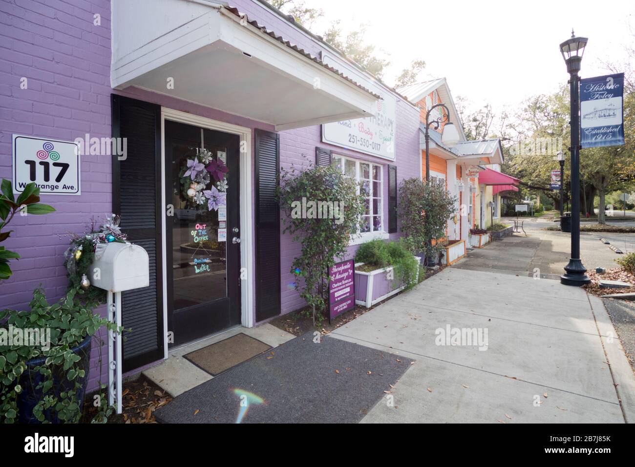 Back Alley photo from the small town of Foley, Alabama, USA Stock Photo ...