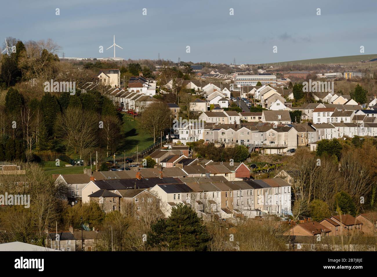 MERTHYR TYDFIL, WALES - 16th March 2020 - Merthyr Tydfil landscape ...