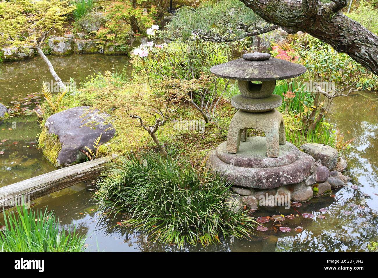 Japanese garden in Nara, Japan (Kansai region) - UNESCO World Heritage ...