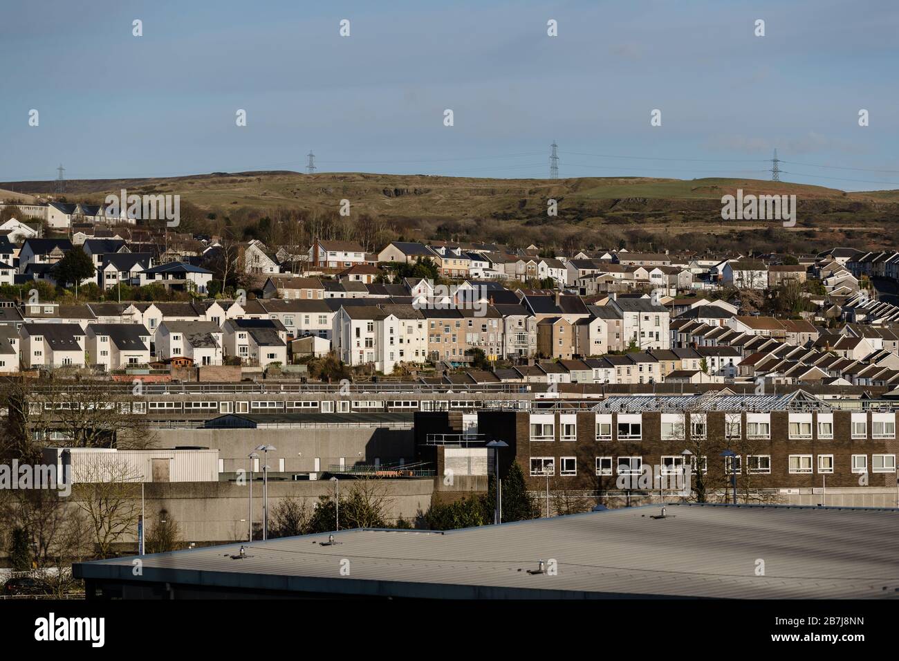 MERTHYR TYDFIL, WALES - 16th March 2020 - Merthyr Tydfil landscape ...