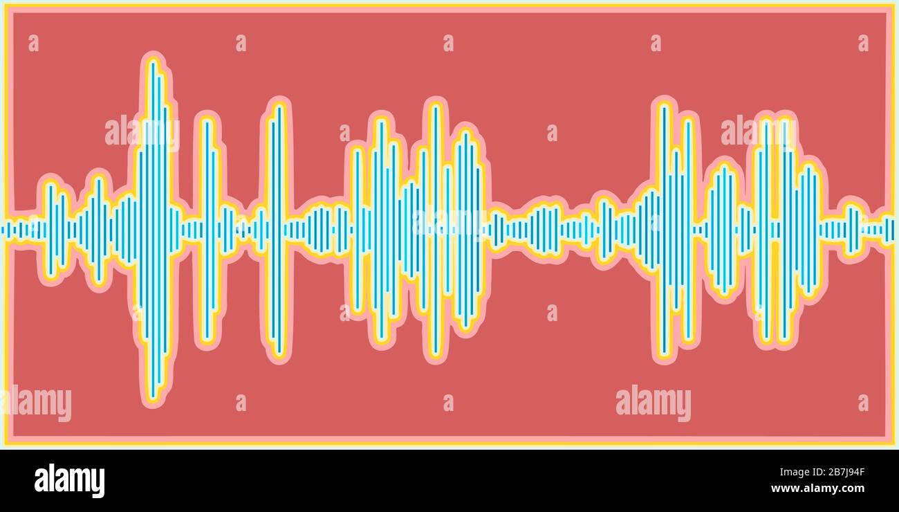 Audio soundwave graphics design. Vector sound wave line equalizer graph ...