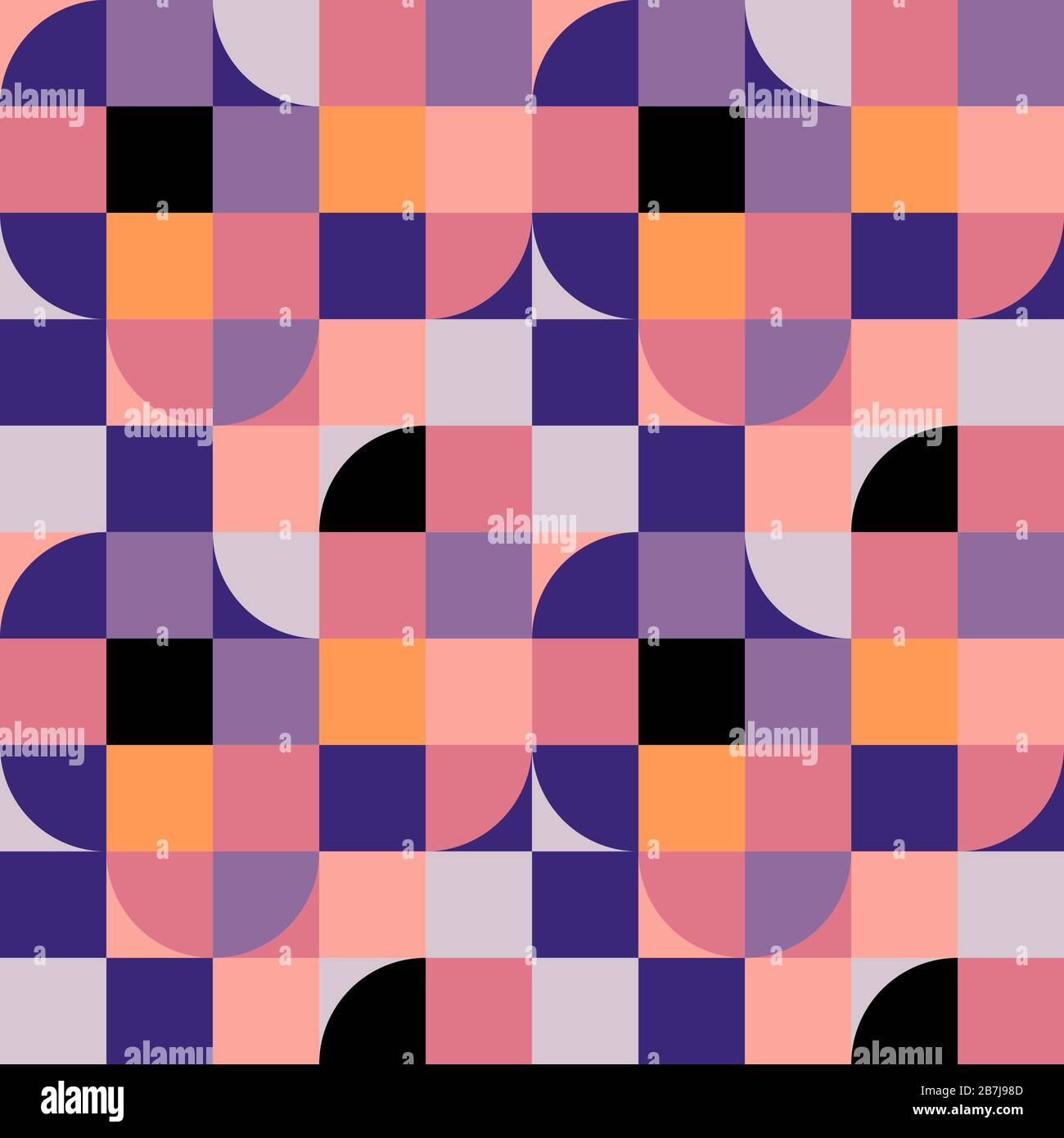 Simple geometric tiles vector texture. Nordic style colorful seamless ...