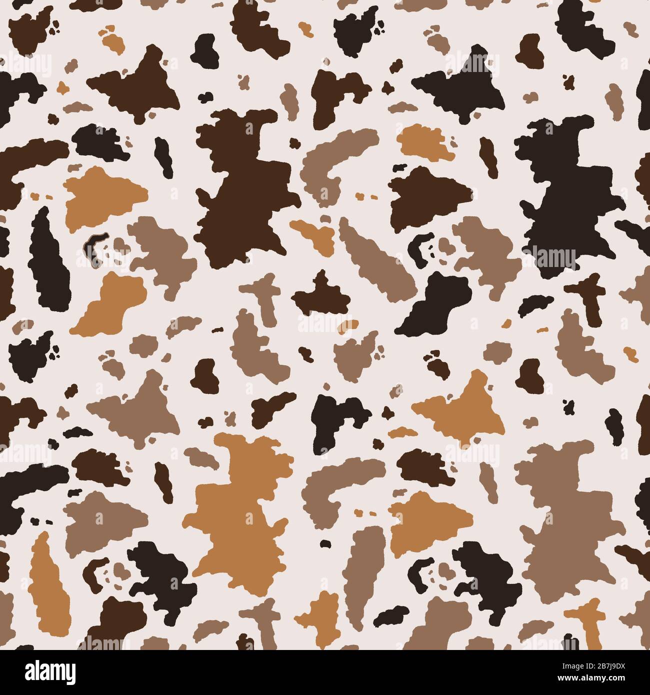 Cow seamless pattern - vector illustration graphics. Animal texture ...