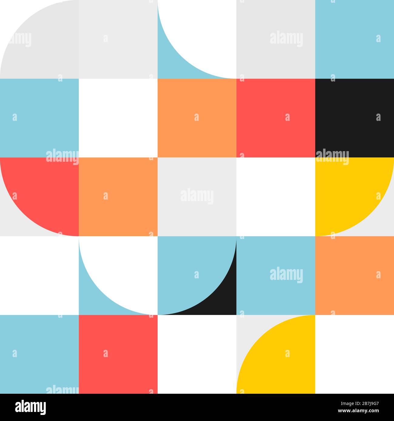 Simple geometric tiles vector texture. Nordic style colorful seamless ...