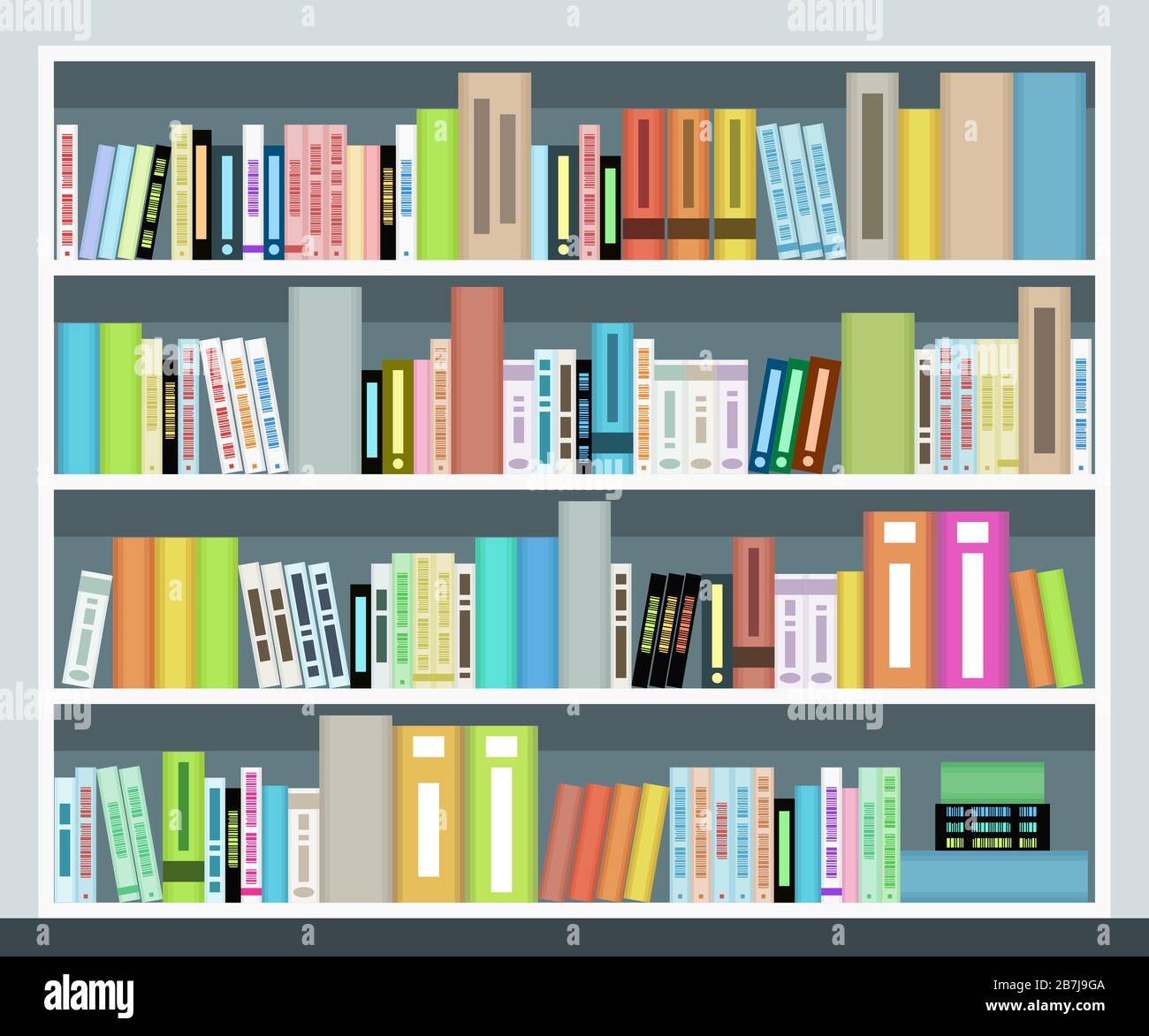 Bookshelf Vector