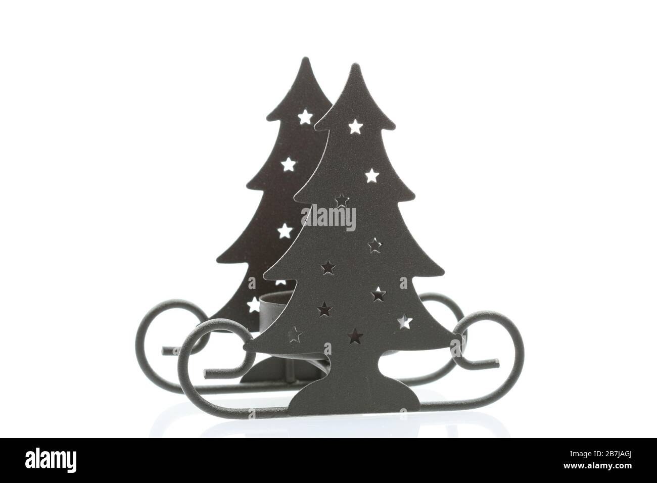 Christmas Tree Sledge: candleholder in form of a Christmas tree fixed ...