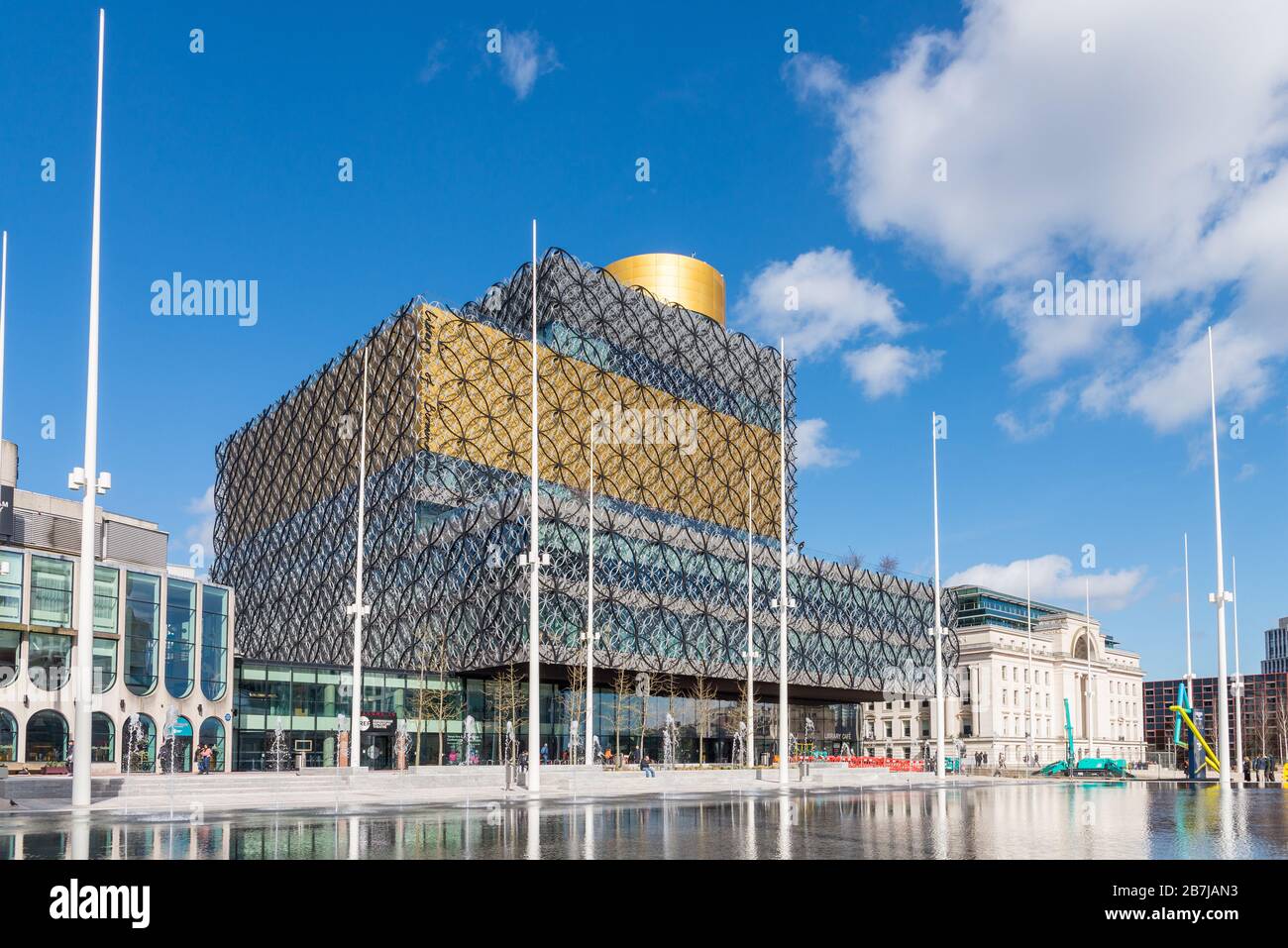 The new Library of Birmingham in Centenary Square, Birmingham, UK Stock ...