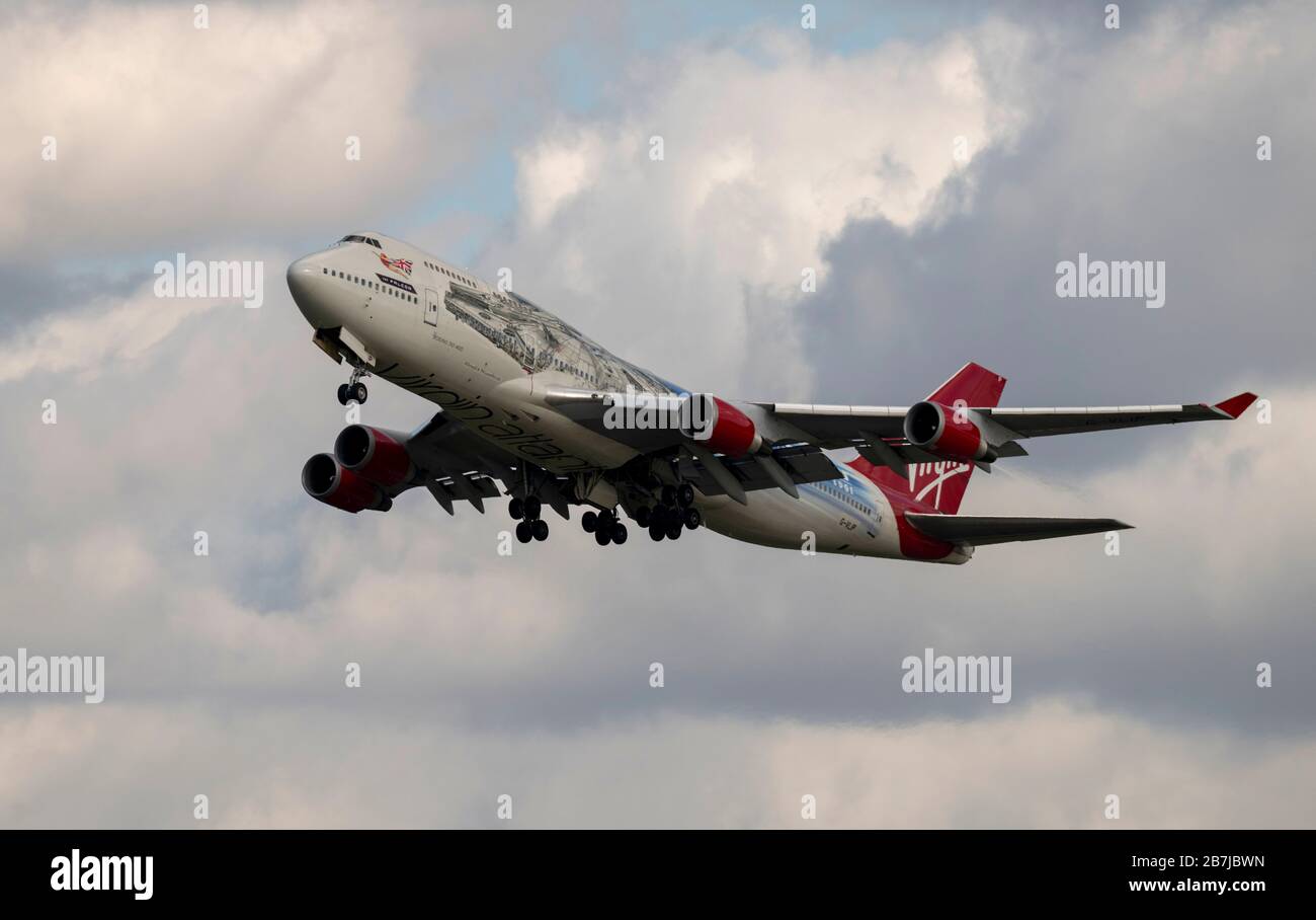 Virgin Atlantic Boeing 747 On High Resolution Stock Photography and ...