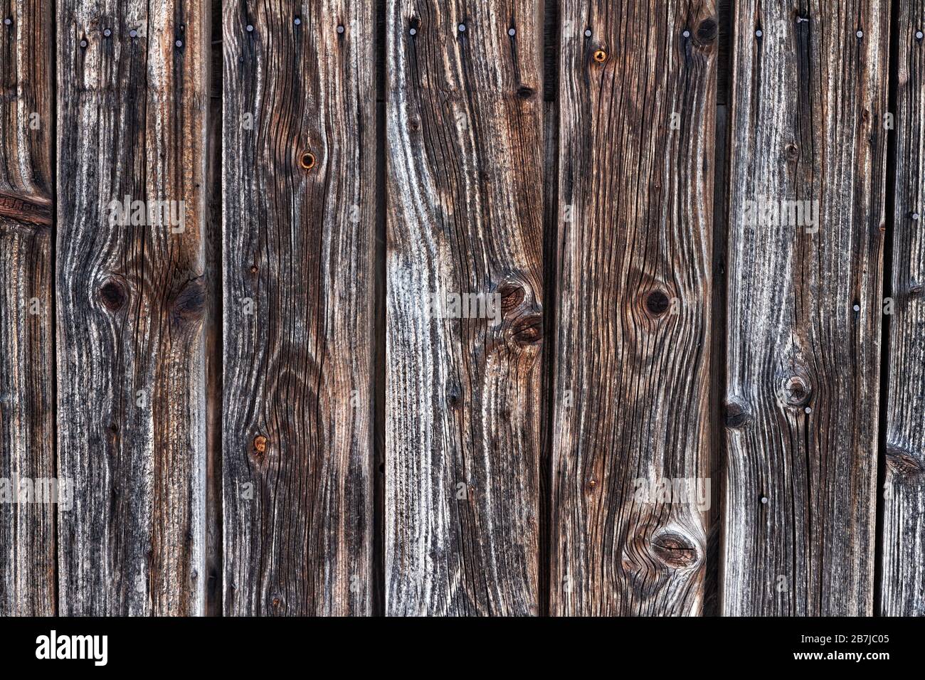 Dark Pine Wood Background: detail of a dark wooden pine wood barn door ...