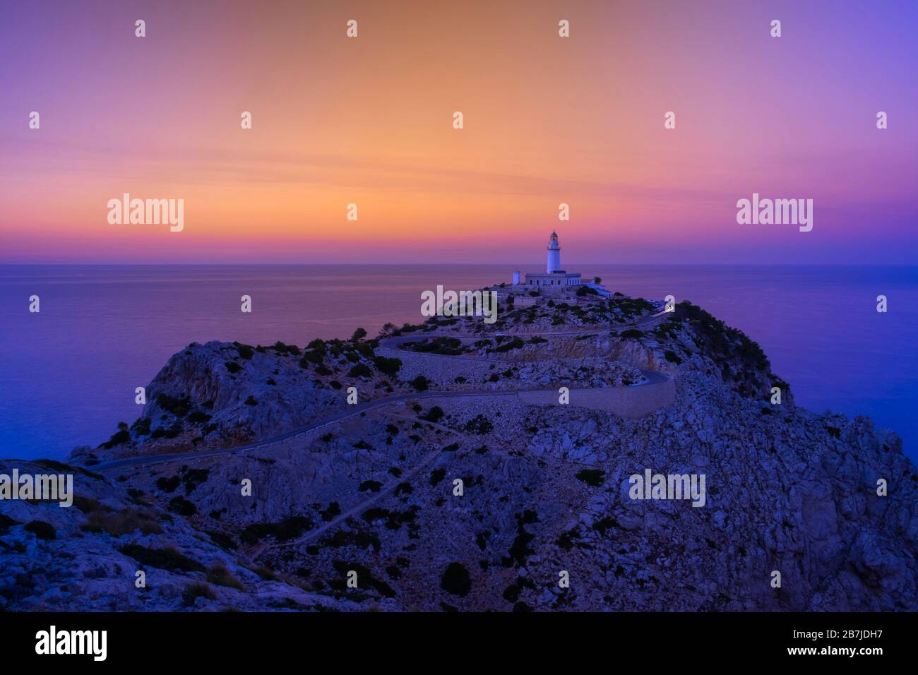 Formentor cape lighthouse. Balearic Islands, Mallorca, Spain Stock ...