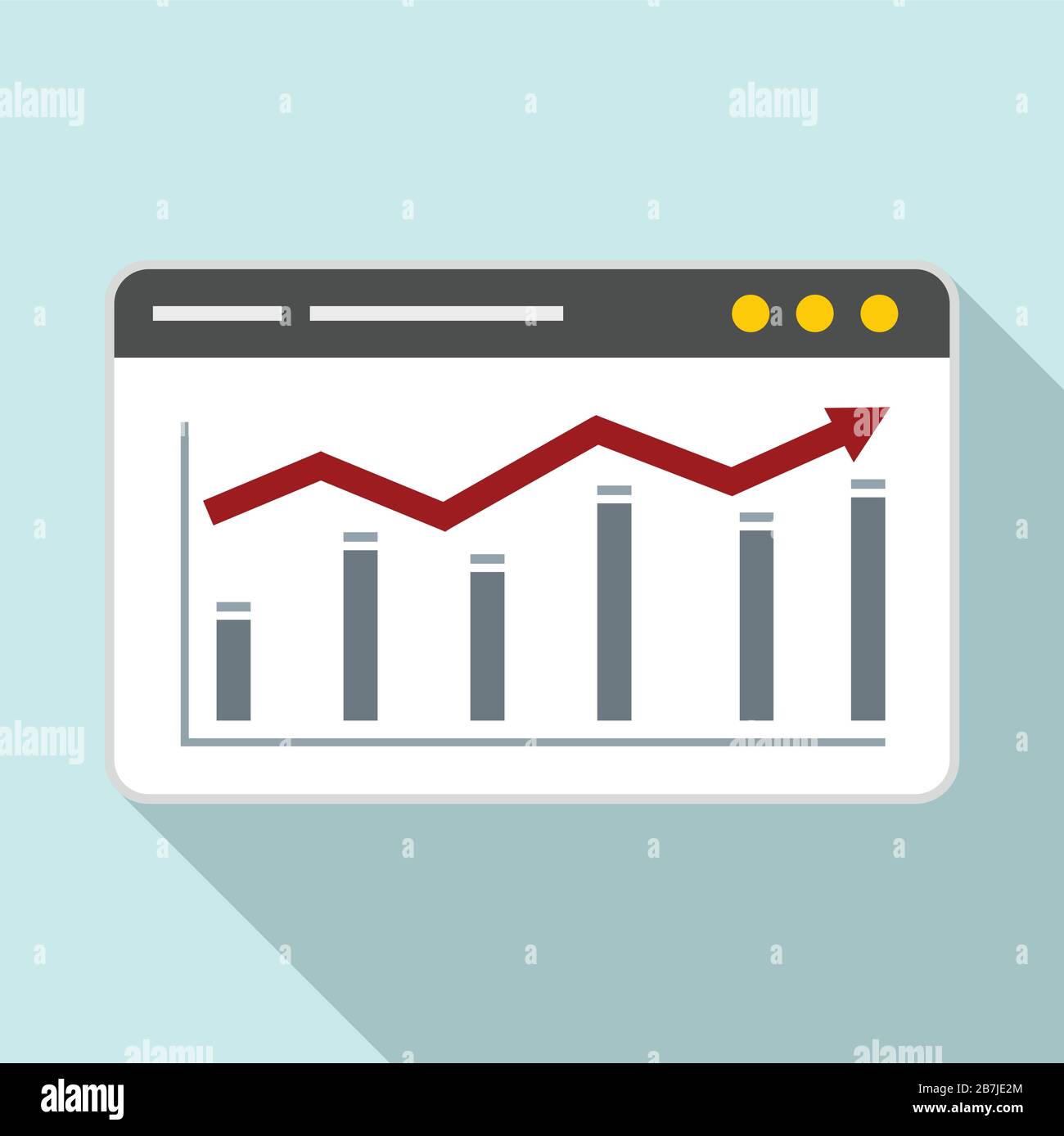 Crm web platform icon. Flat illustration of crm web platform vector ...