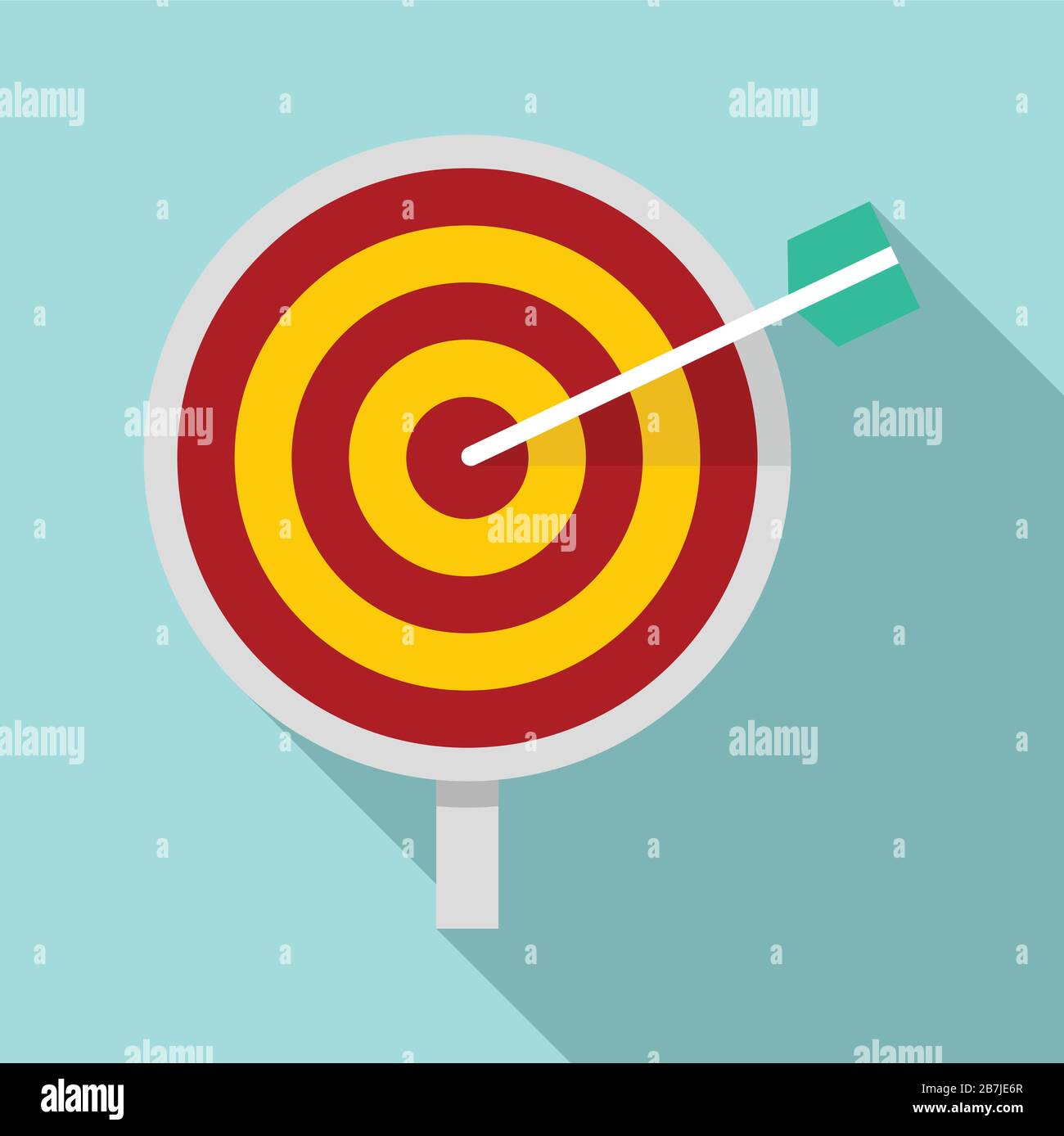 Customer target icon. Flat illustration of customer target vector icon ...
