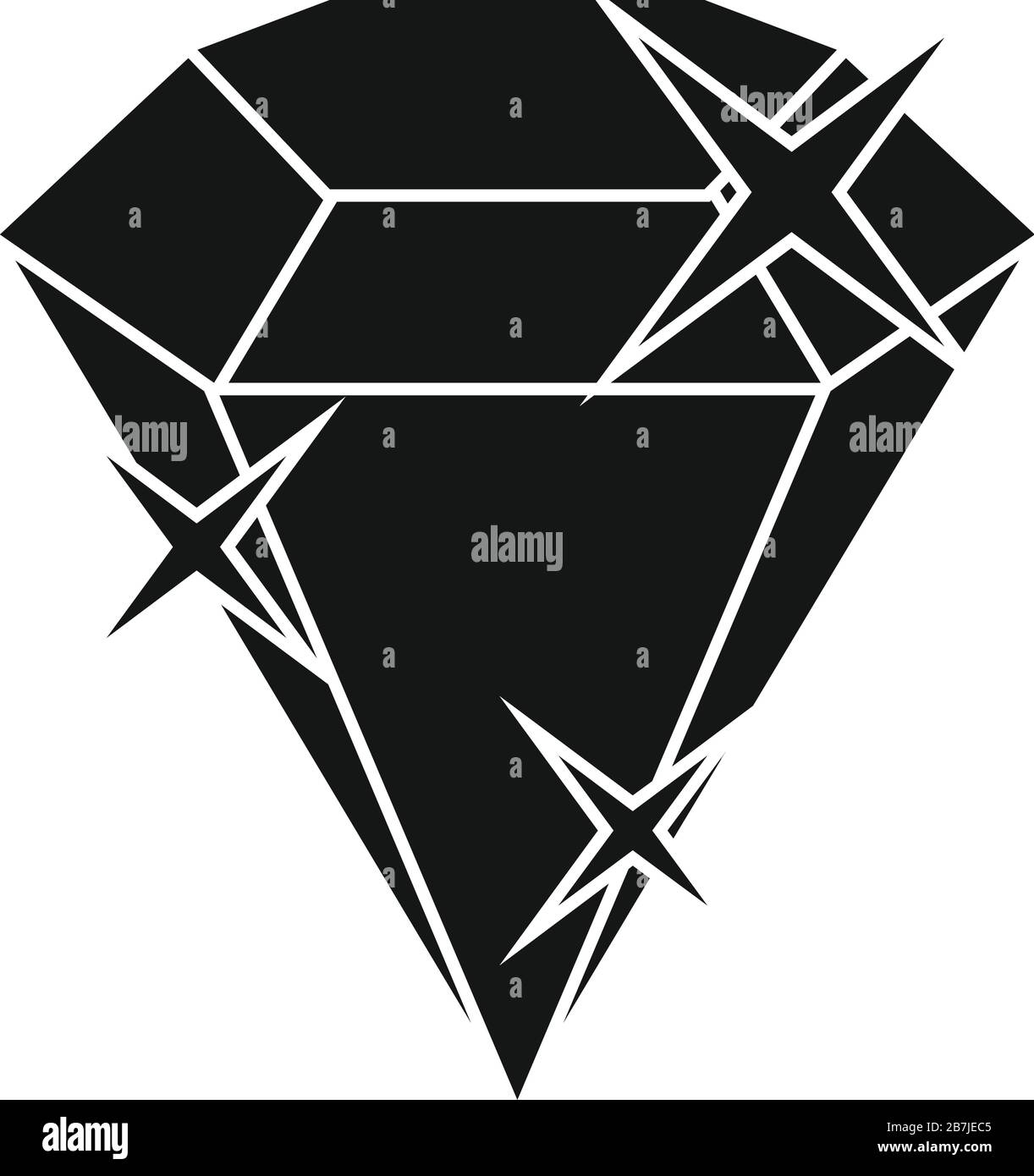 Diamond icon. Simple illustration of diamond vector icon for web design ...