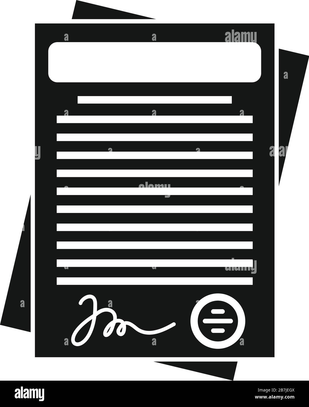 Customer contract icon. Simple illustration of customer contract vector ...