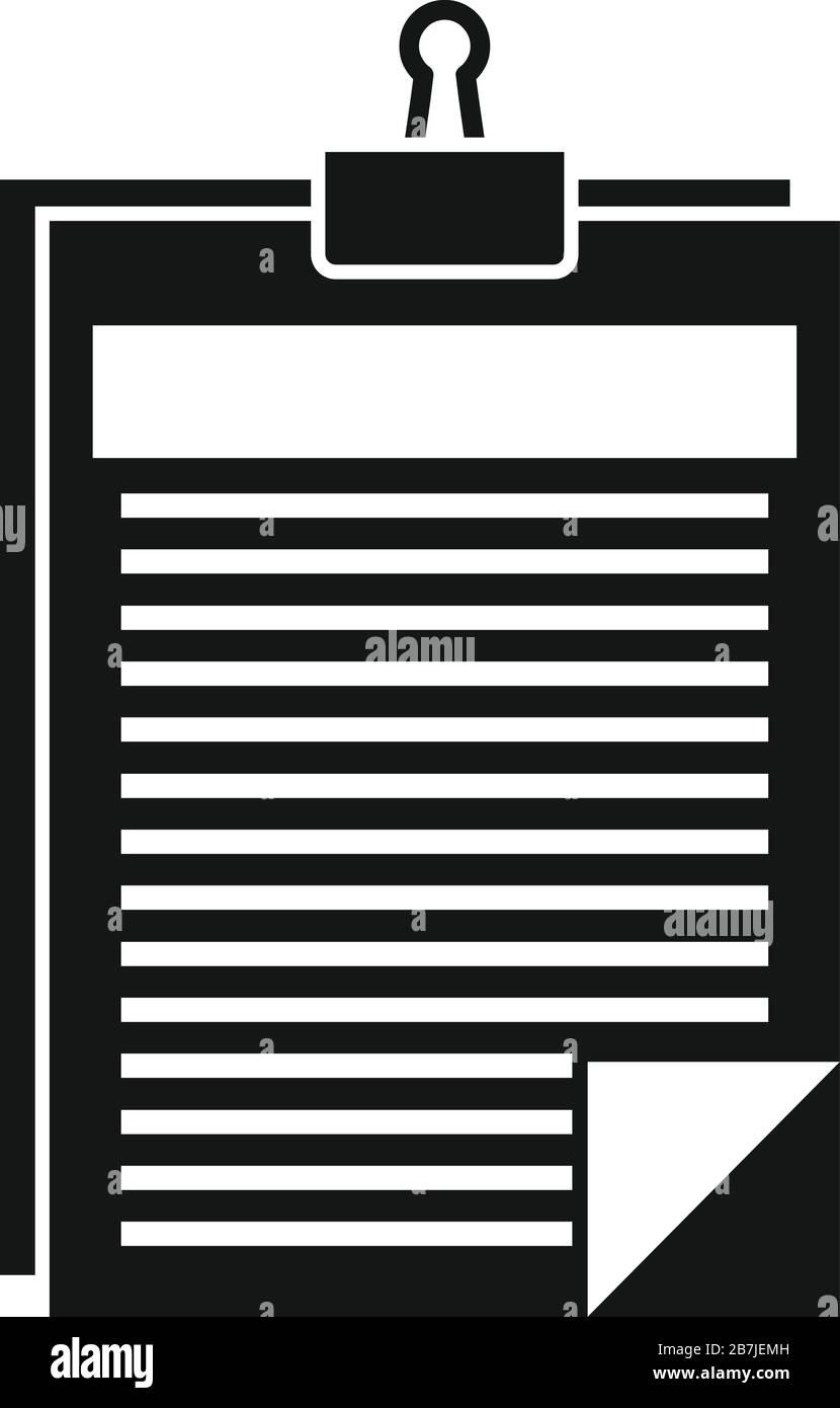 Clipboard icon. Simple illustration of clipboard vector icon for web ...