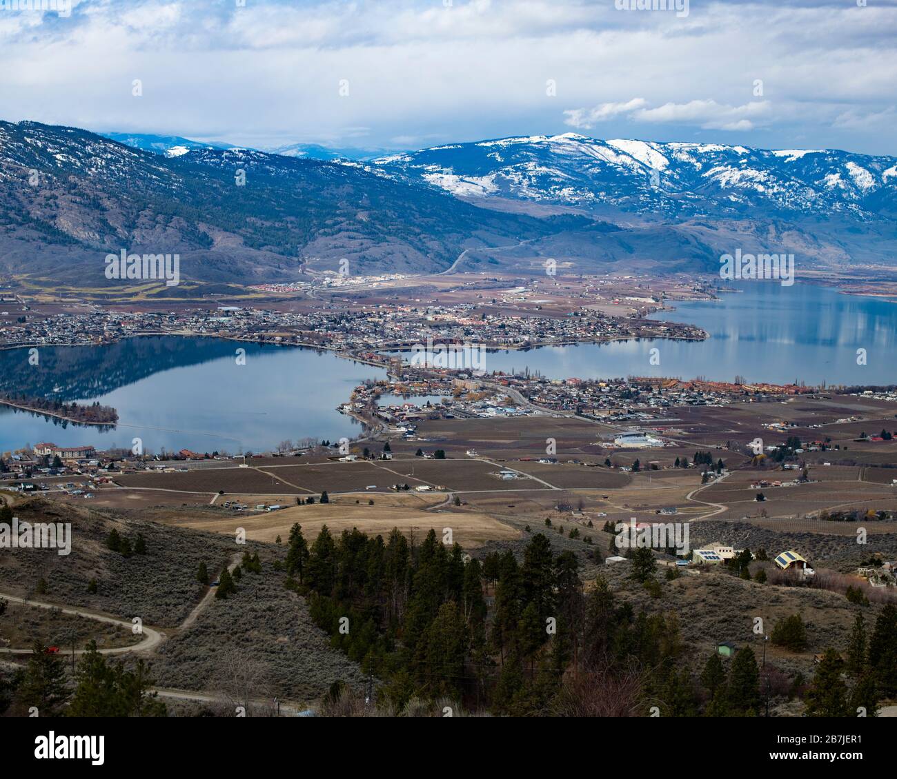 Landscape of Osoyoos, British Columbia, Canada Stock Photo - Alamy