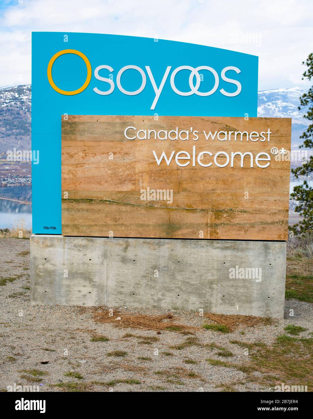 Canada bc welcome sign signs hi-res stock photography and images - Alamy