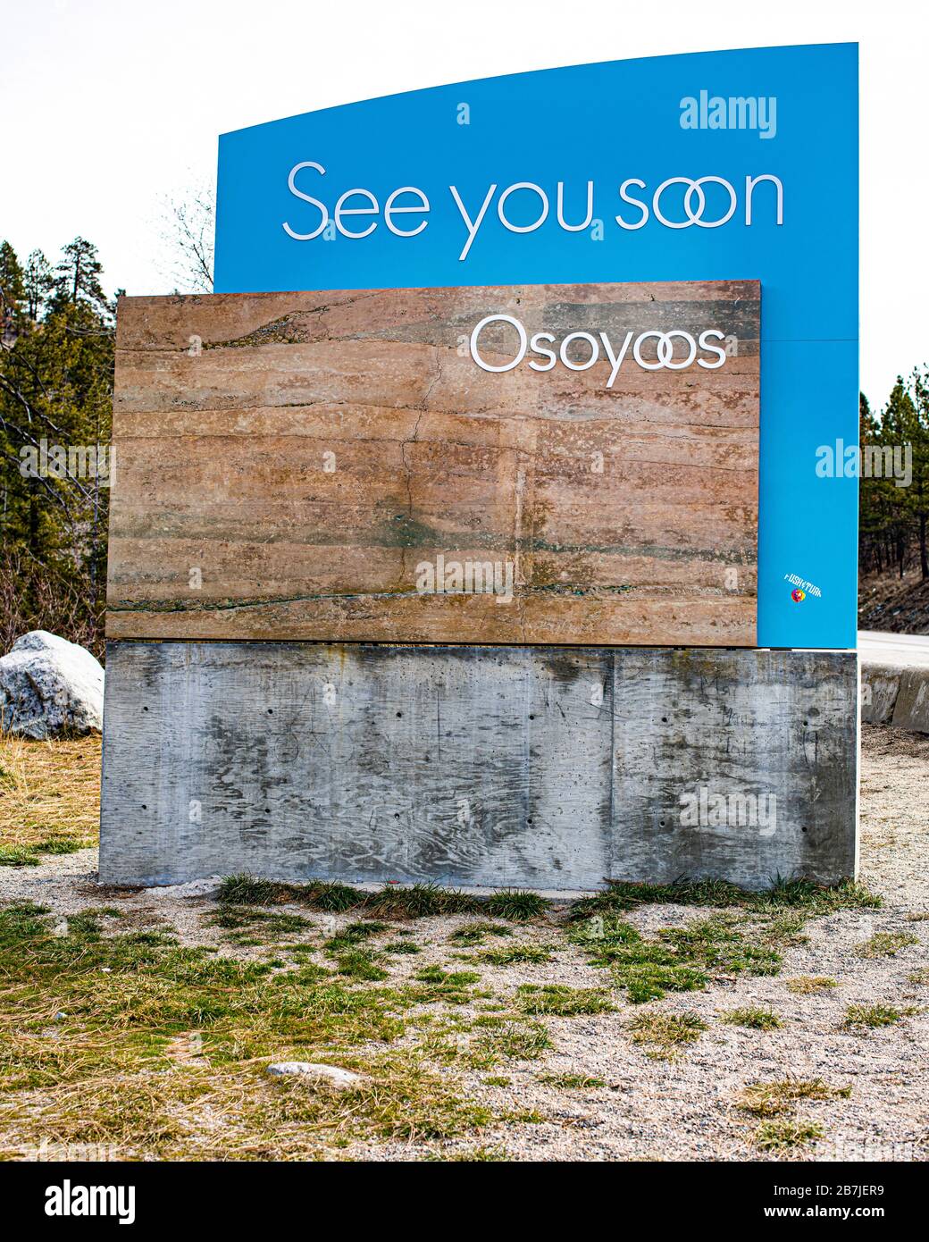 Osoyoos sign hi-res stock photography and images - Alamy