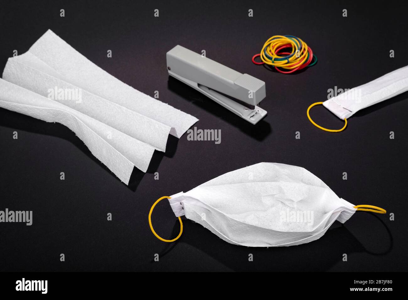 Homemade breathing mask from a tissue paper Stock Photo - Alamy