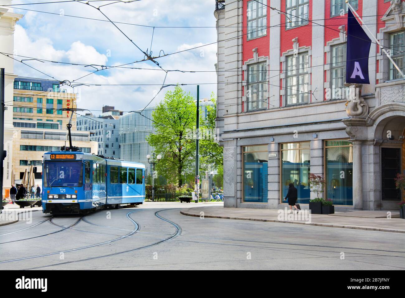 Street tram oslo hi-res stock photography and images - Alamy