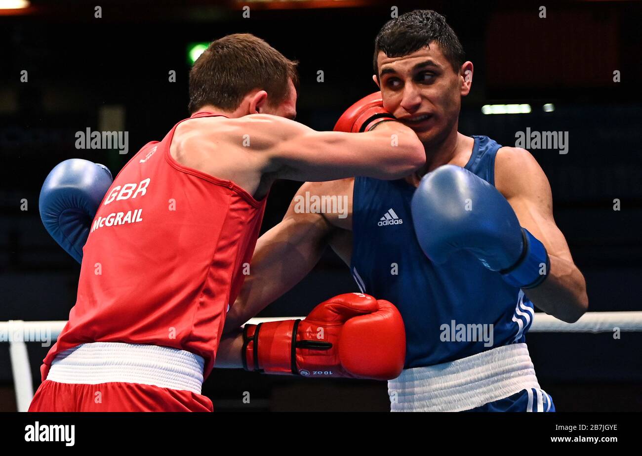 Stratford, United Kingdom. 16th Mar, 2020. Bout 117. Peter McGrail (GBR ...