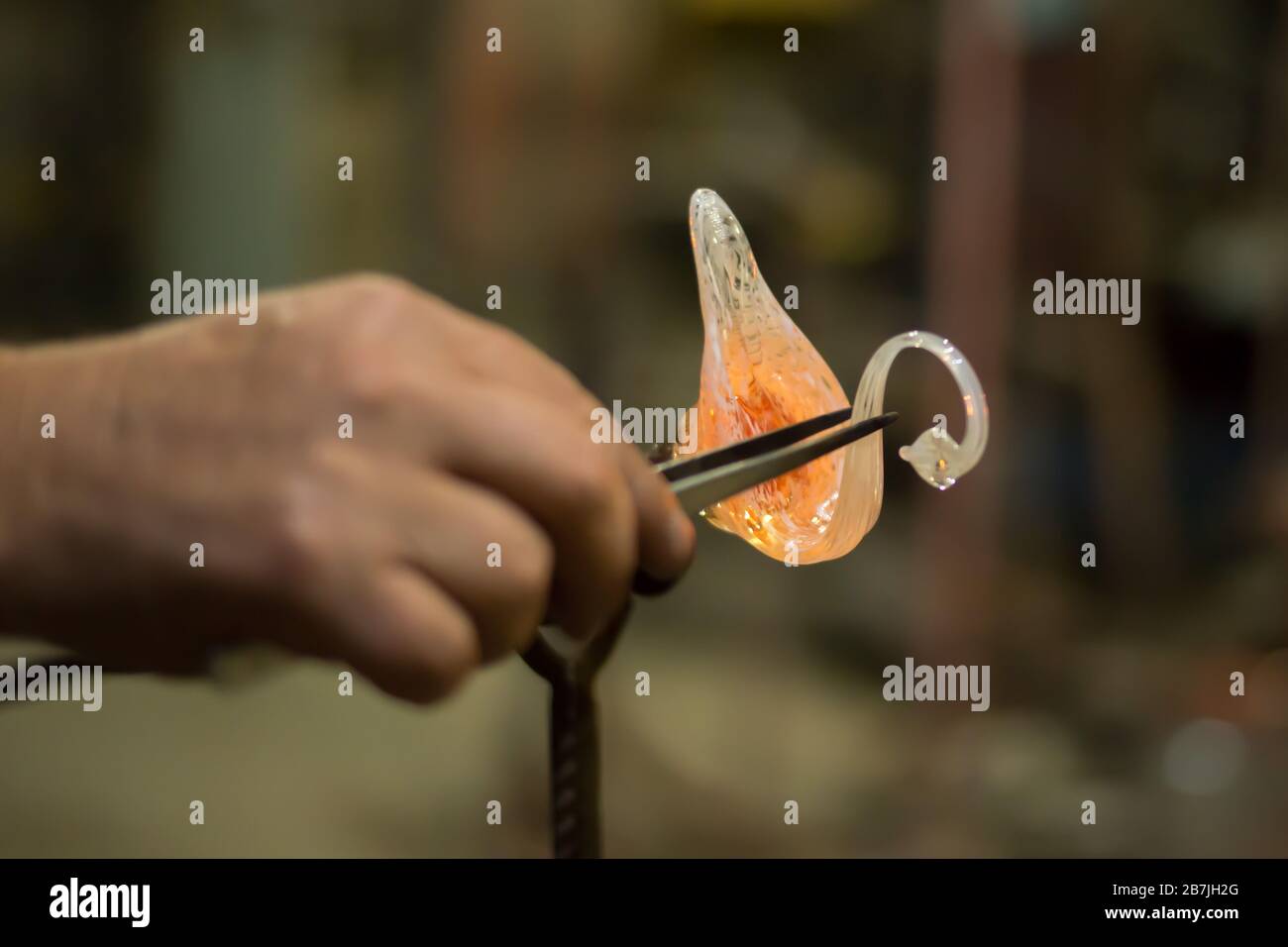 Handmade figures of melted glass Stock Photo - Alamy