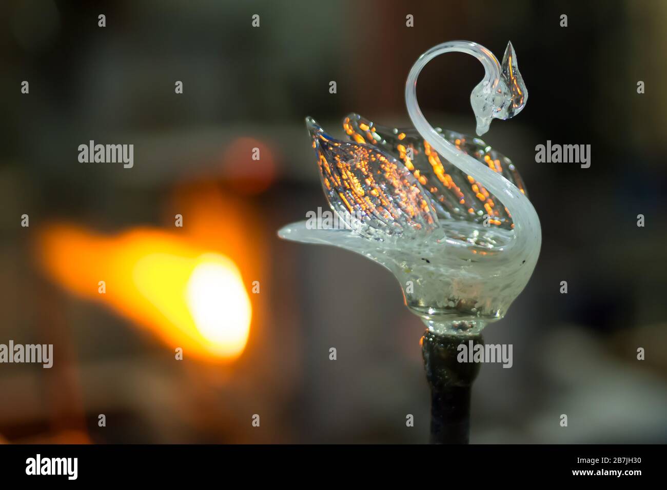 Handmade figures of melted glass Stock Photo - Alamy