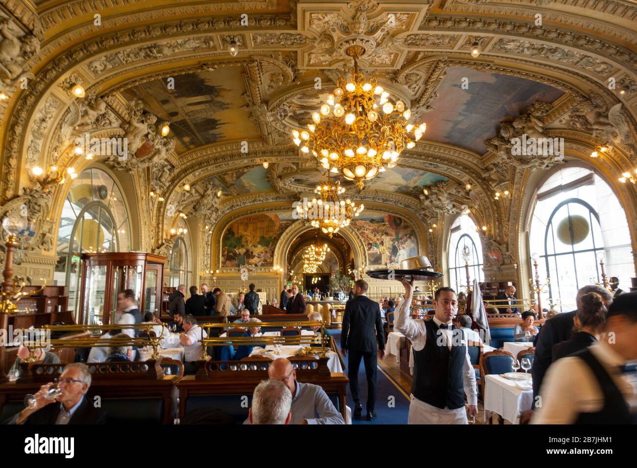 Le Train Blue the blue train restaurant Paris France Stock Photo - Alamy