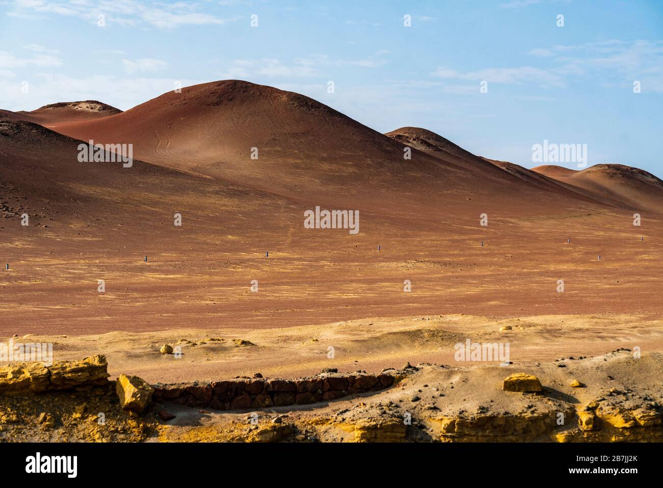 Paracas National Reserve,Cerro Colorado archaeological zone, Paracas ...