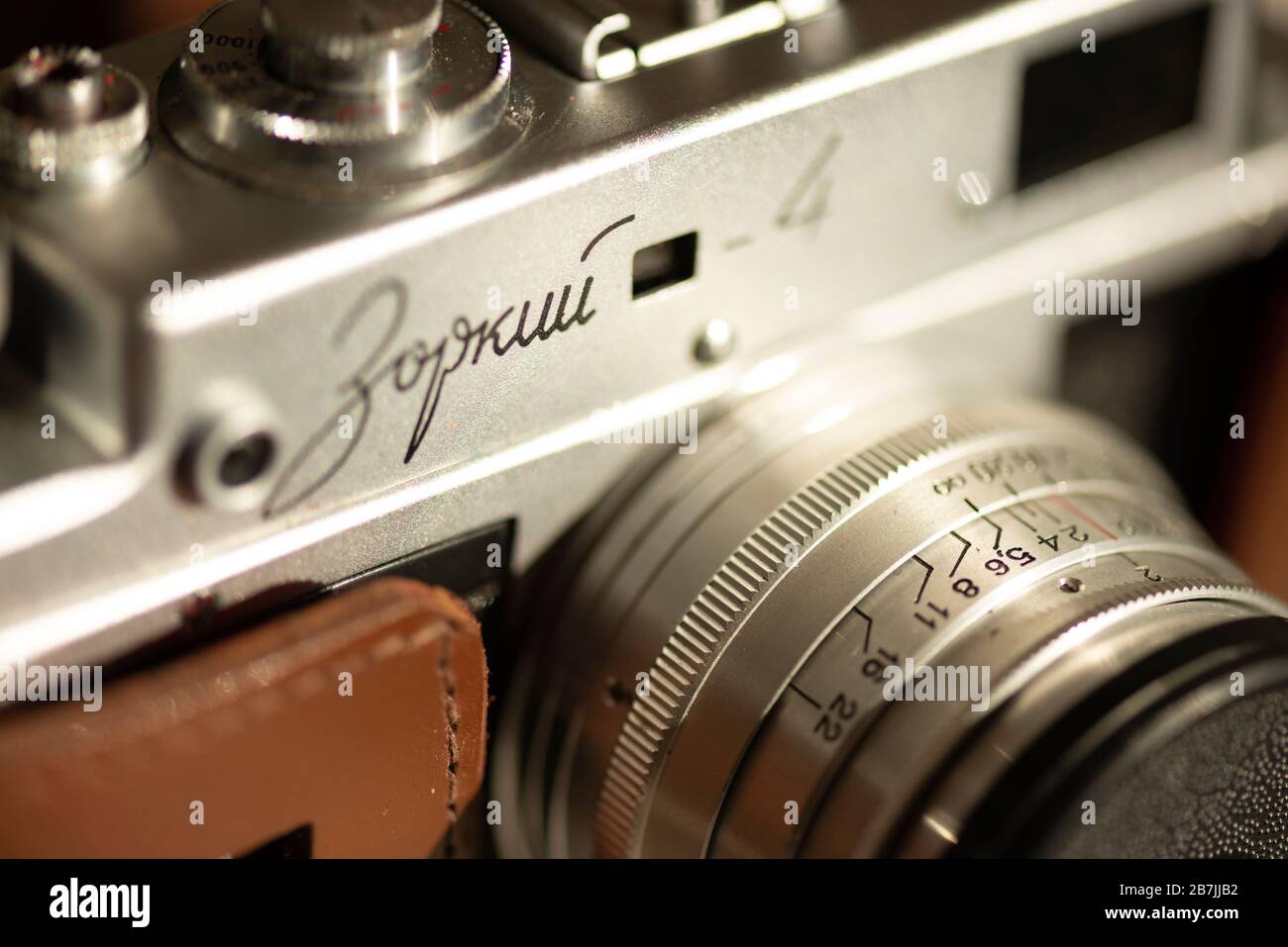 Russian Zorki 4 old vintage silver manual film camera as classic retro ...