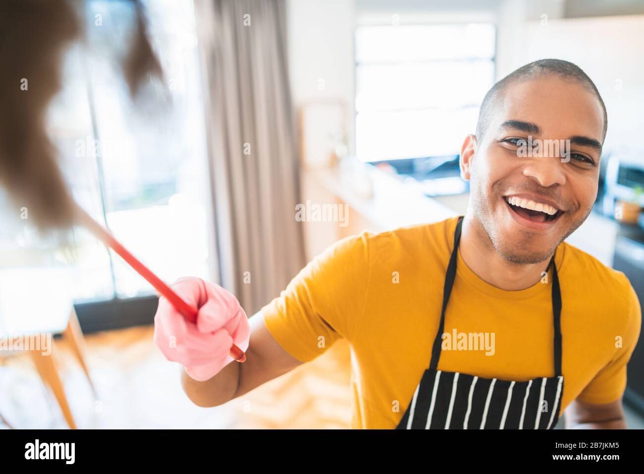 Men Cleaning House