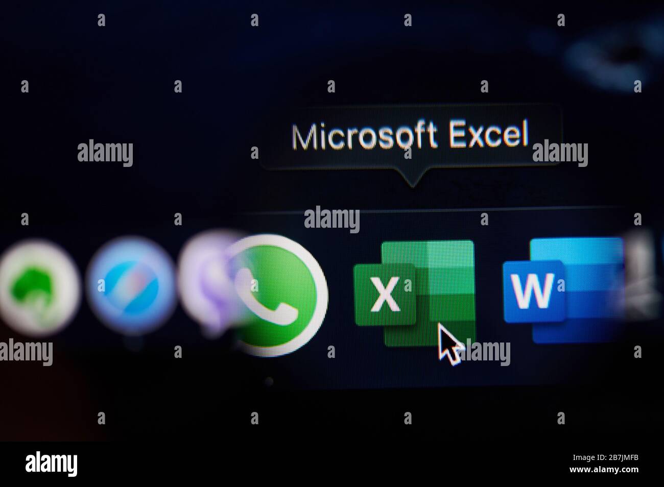 New-York , USA - March 13, 2020: Starting microsoft office excel ...