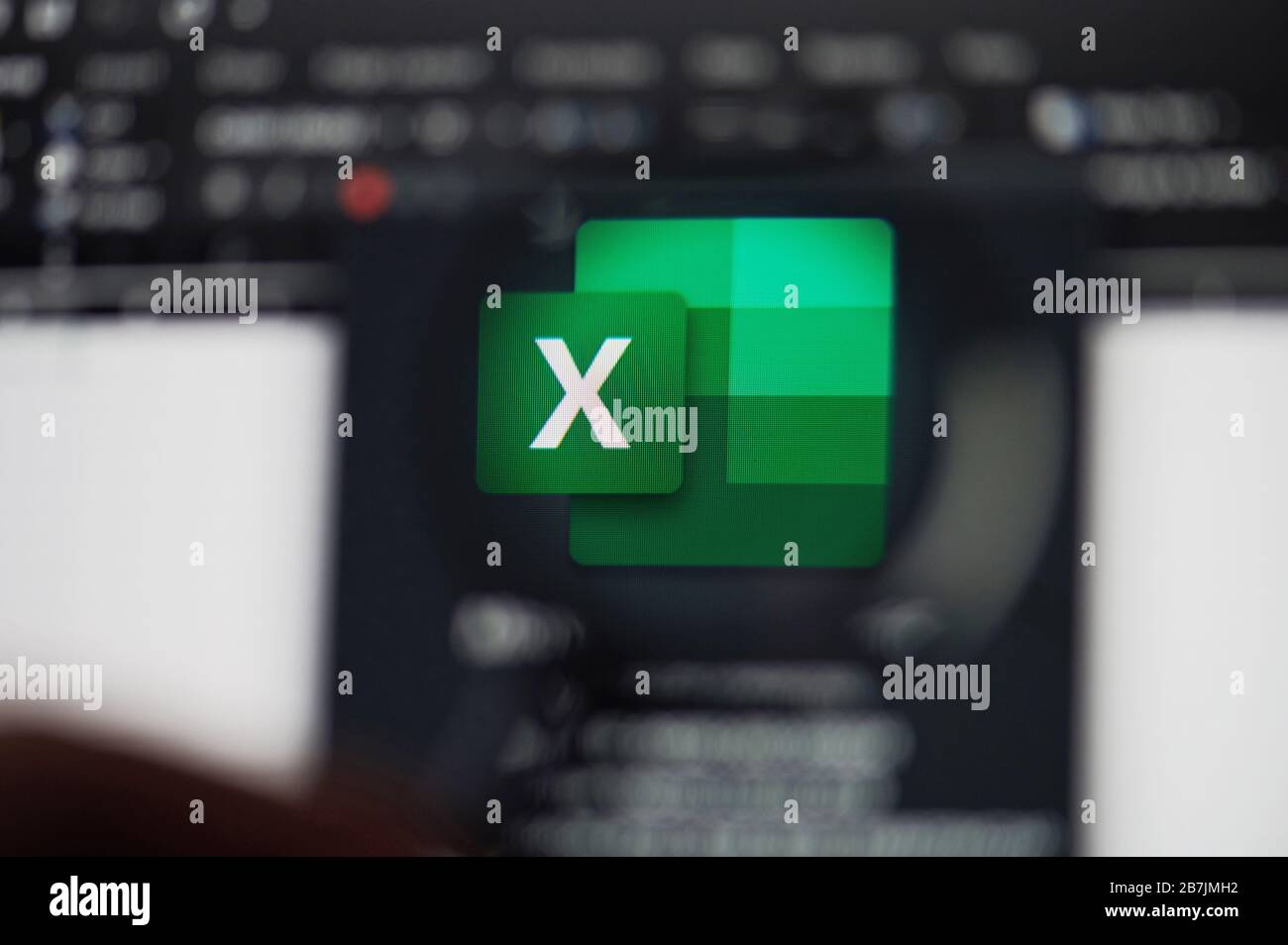 New-York , USA - March 13, 2020:Microsoft office excel application icon ...