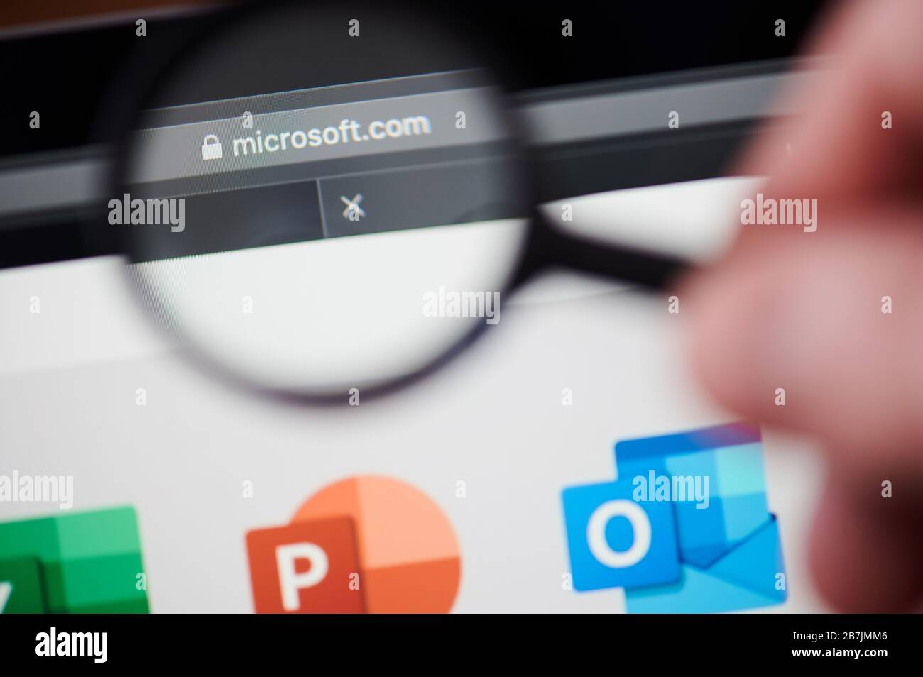 New-York , USA - March 13, 2020: Microsoft office homepage address view ...